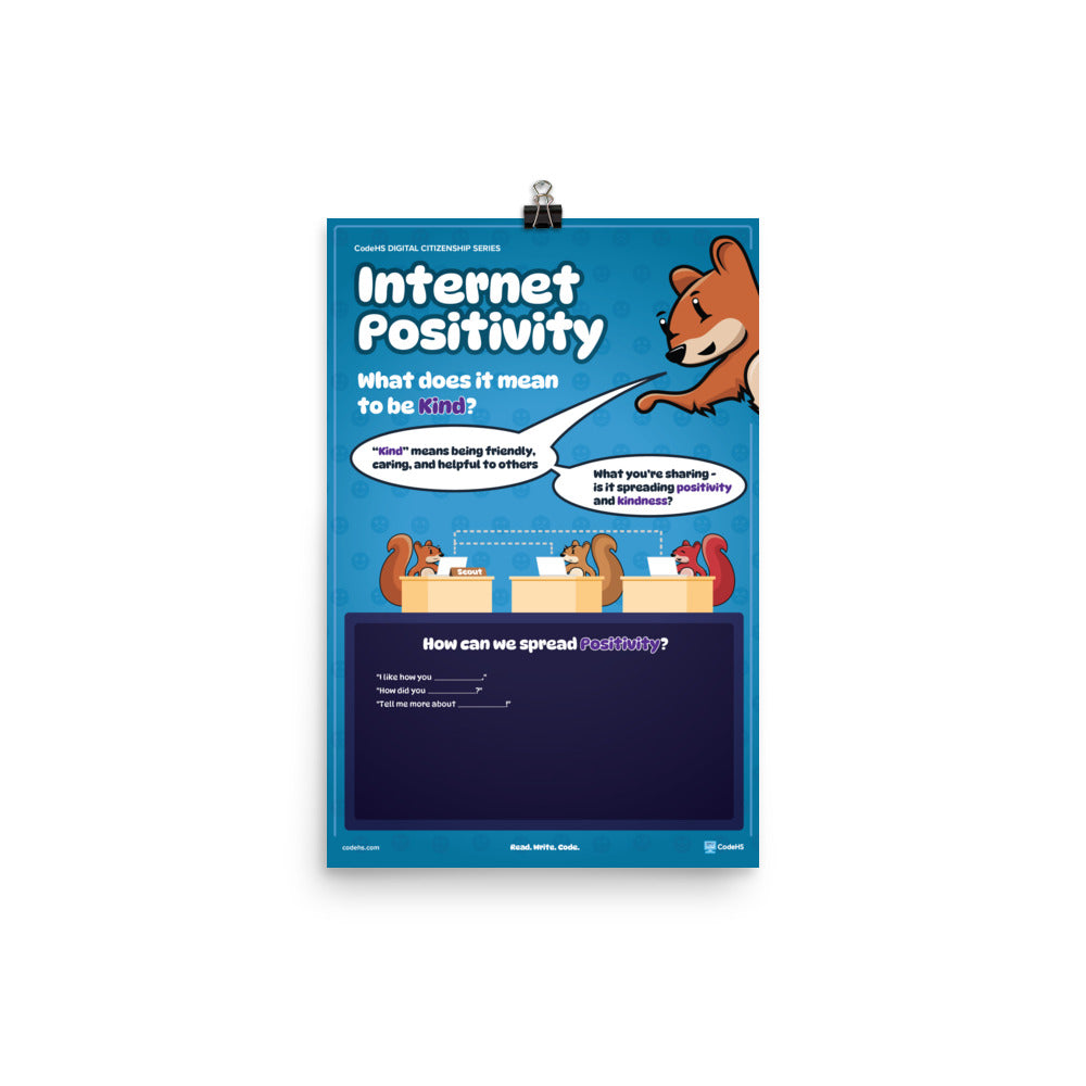 Scout Internet Positivity Poster – CodeHS