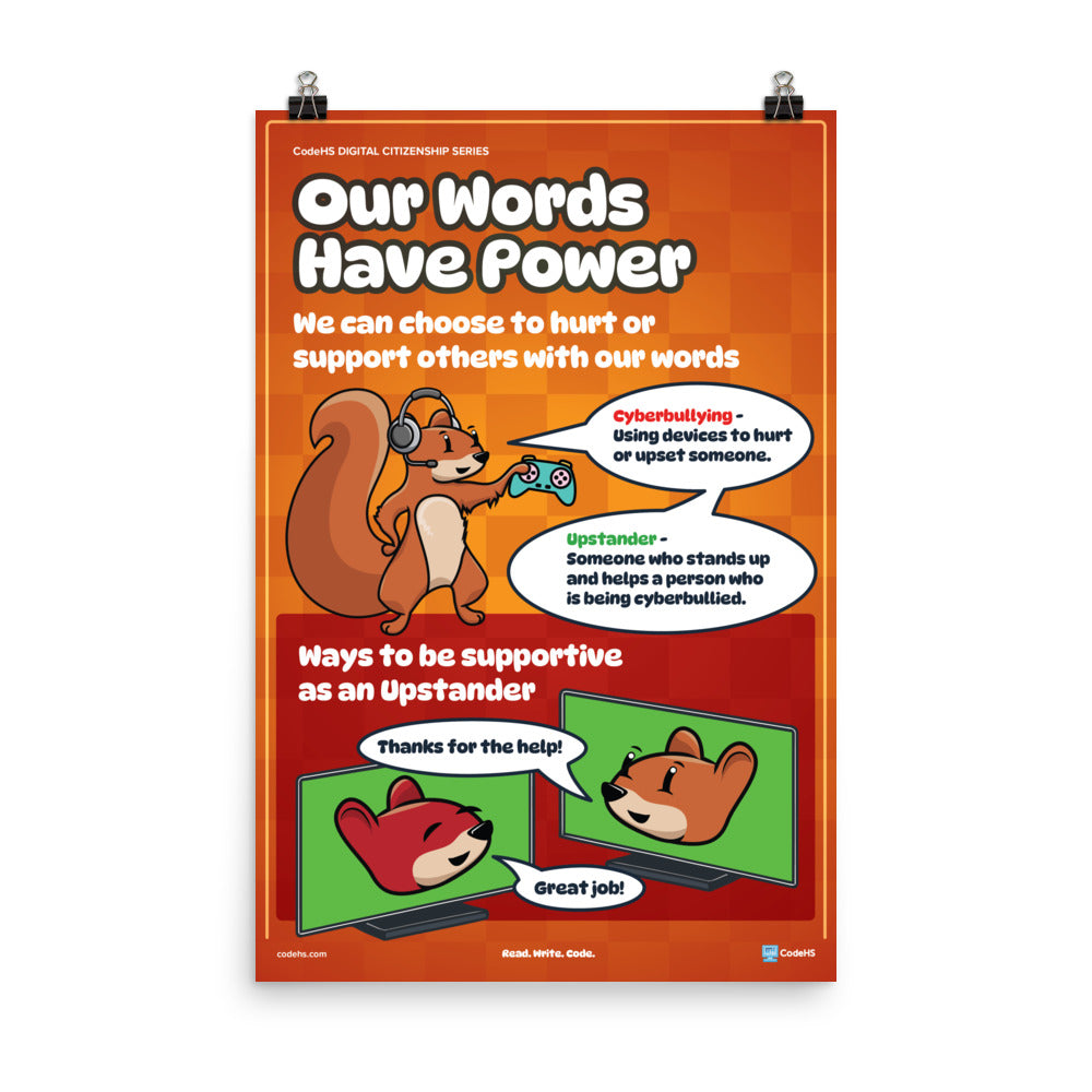 Scout Our Words Have Power Poster – CodeHS