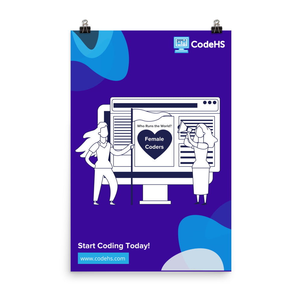 Female Coders Poster (24"x36") – CodeHS