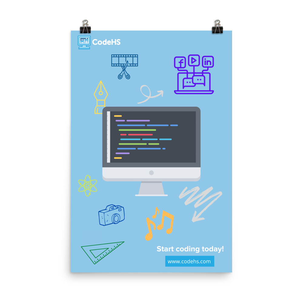 Creative Coding Poster (24"x36") – CodeHS